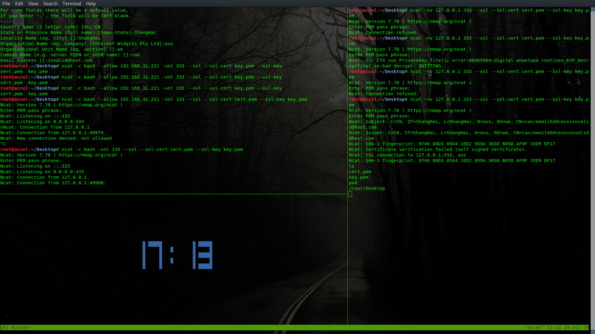 [ Linux ] netcat 使用 && ncat ssl加密传输_linux netcat tls_inv@1id的博客-CSDN博客