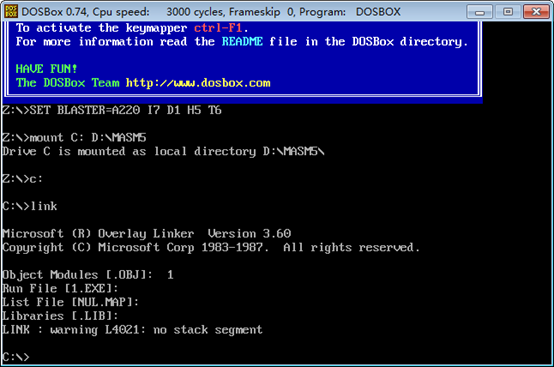 DOSBox编译汇编程序(debug、MASM)_第1关:程序的调试 100 任务要求 评论13 任务描述 相关知识 dosbox下debug汇编程序-CSDN博客