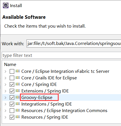 JavaEE：eclipse 安装 spring 报错 org.codehaus.groovy.eclipse 2.9.0.xxx ...