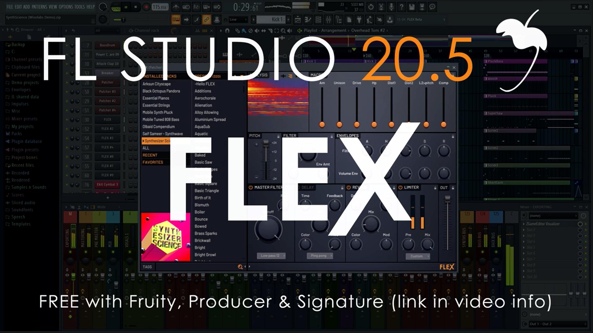 FL STUDIO 20.5版本更新说明_fl studio flex 合成器-CSDN博客