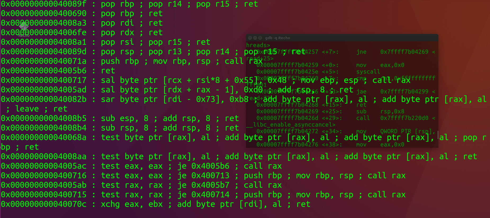 XCTF 3rd-RCTF-2017 Recho_rctf-2017:recho-CSDN博客
