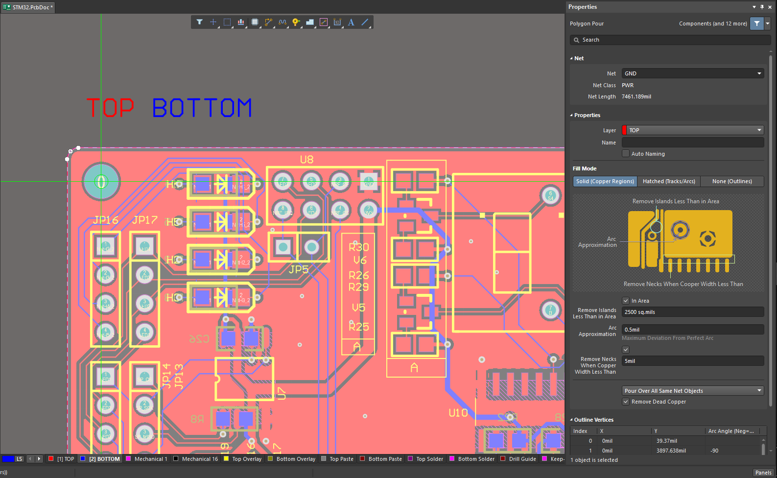 AD19——双面PCB快速铺铜_双层pcb板如何铺铜-CSDN博客