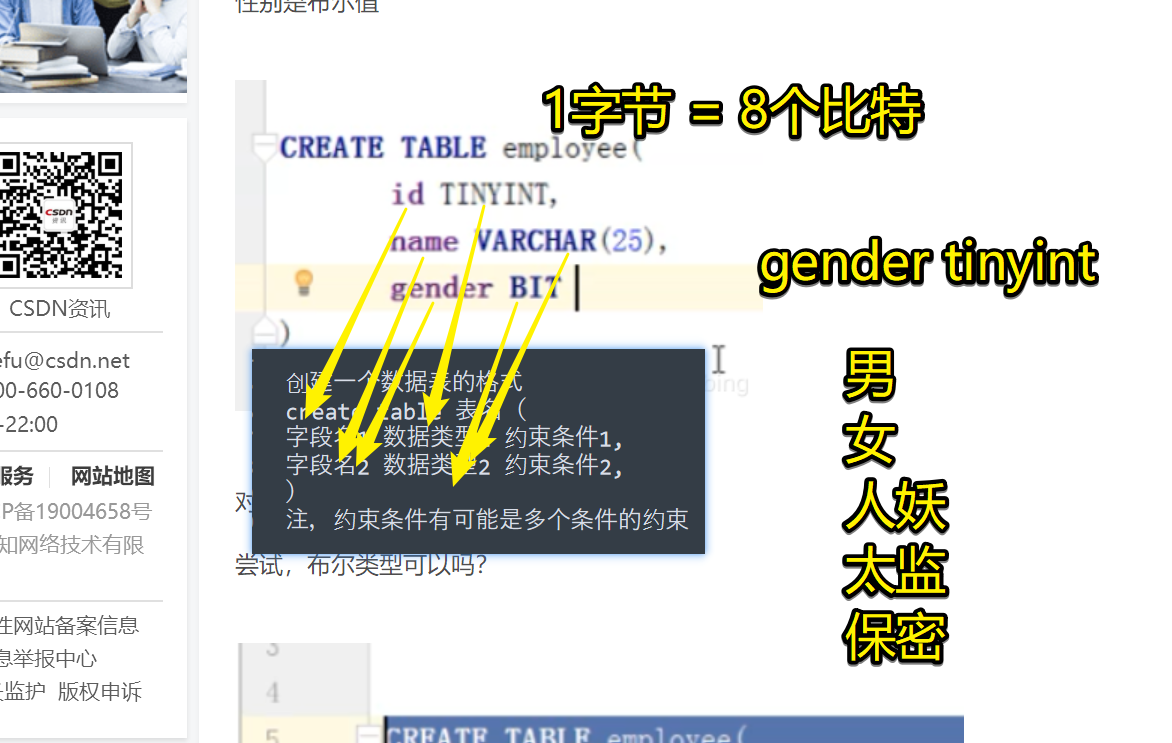 Mysql数据表的创建 数据类型 Mysql 建表布尔 Csdn博客