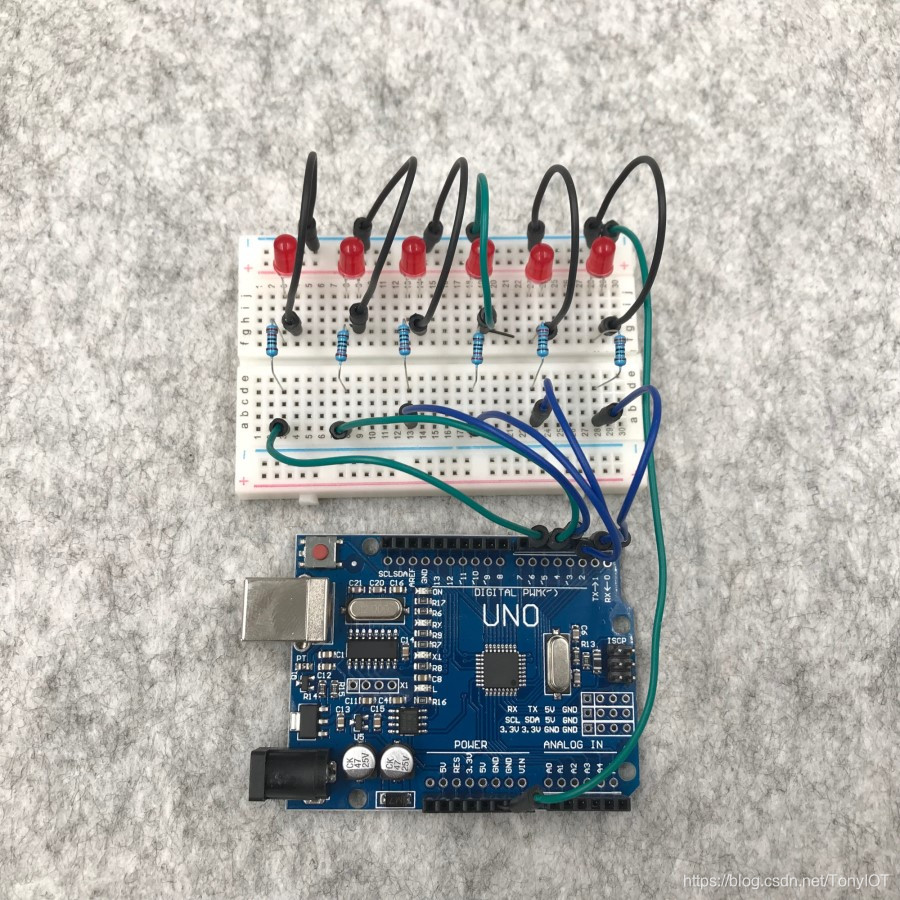 Arduino基础入门篇06—流动的led灯arduino六个灯循环 Csdn博客 6839