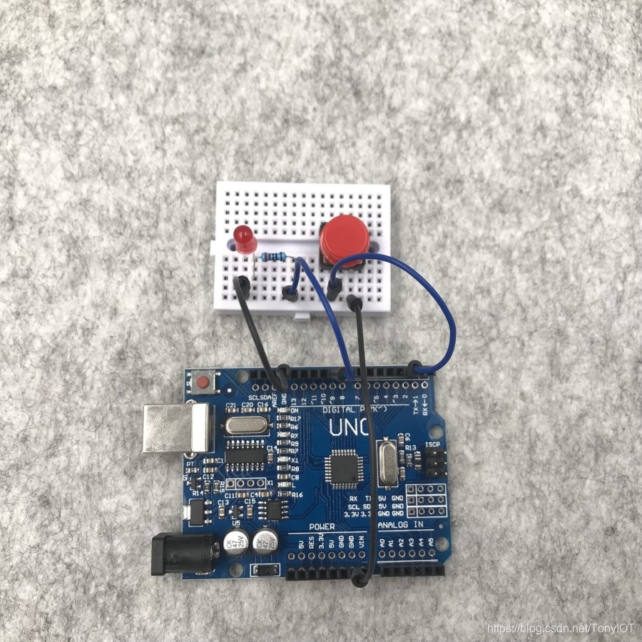 Arduino基础入门篇07—按键控制led灯 Arduino按键控制led灯电路图 Csdn博客