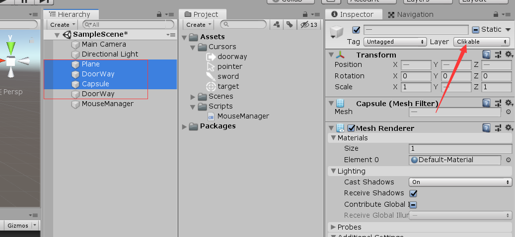 在unity中实现鼠标切换图标_可点击物体和不可点击物体实现不同图标_unity设置图片不可点击-CSDN博客
