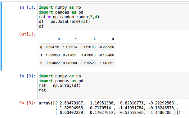 【python】numpy的array与pandas的dataframe转换np转df Csdn博客