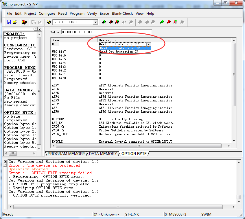 STM8烧录及加密/解密流程_stm8s读取加密程序-CSDN博客