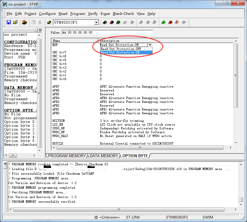 STM8烧录及加密/解密流程_stm8s读取加密程序-CSDN博客