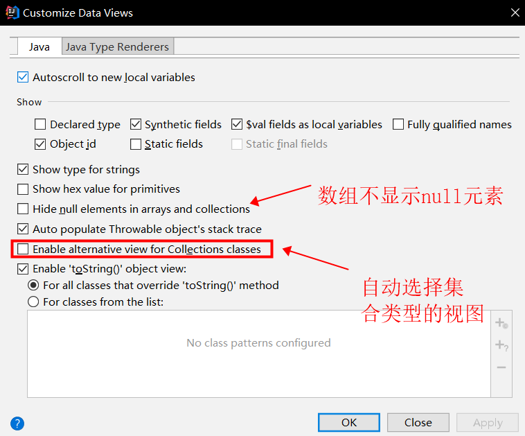 Idea 如何在debug视图中调出更多的展示内容 (就像在Eclipse中看到的那样)_idea,debugger list数据不点三角能看到更多数据-CSDN博客