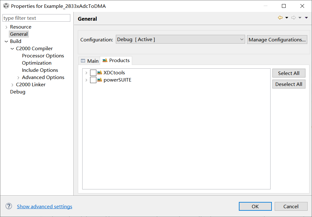 CCS编译出错：'XDAIS' v0.0 is not currently installed and no compatible version is available_buildfile ...