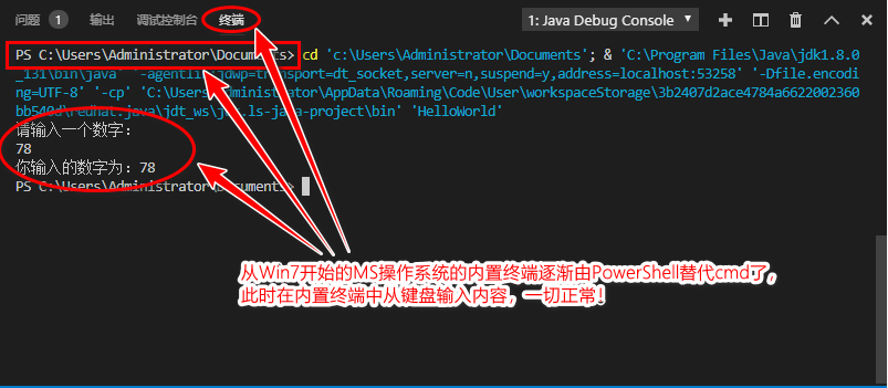 解决vscode开发Java程序时无法从控制台获取键盘输入内容的故障_vscode运行java在键入信息是sc报错怎么处理-CSDN博客