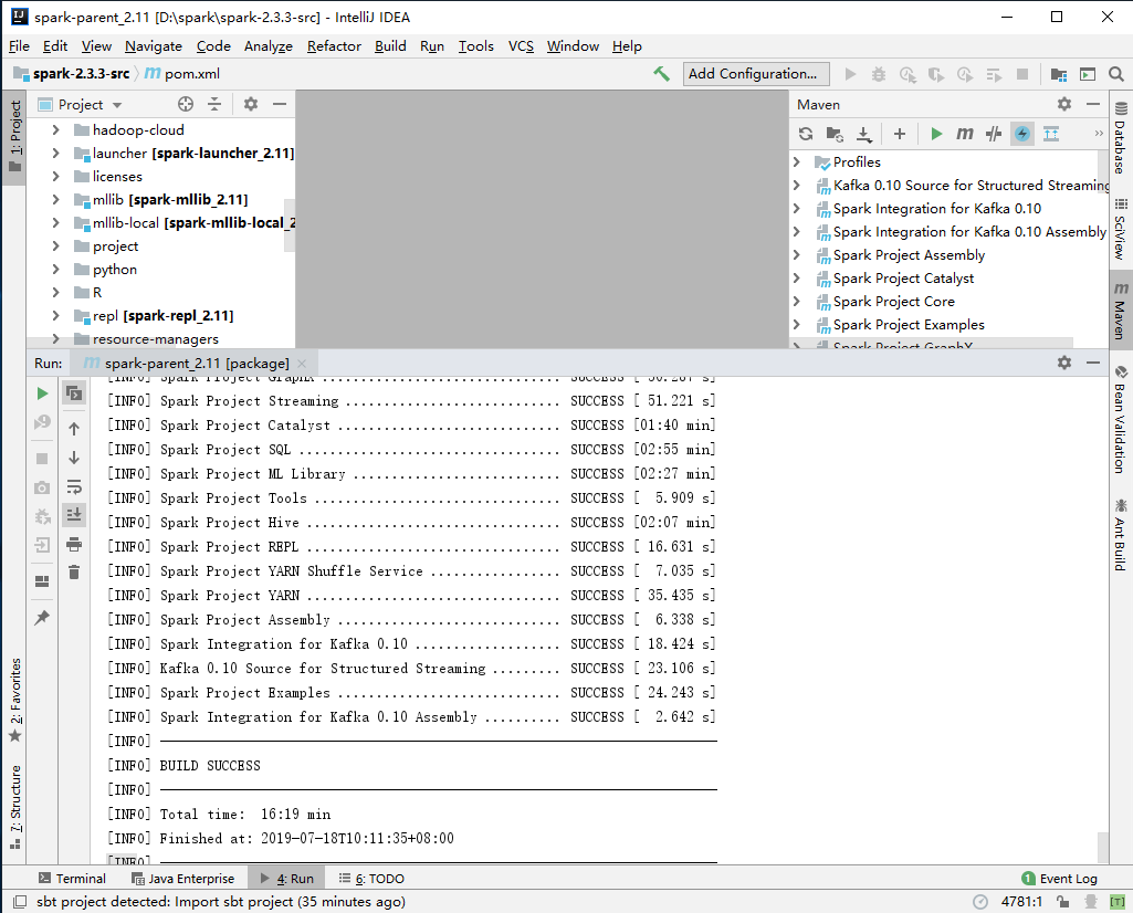 Windows下编译Spark2.3.3_win spark 编译-CSDN博客