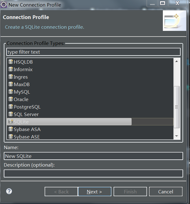 eclipse使用Data Source Explorer连接SQLite数据库_eclipse连接sqlite_董大礼的博客-CSDN博客