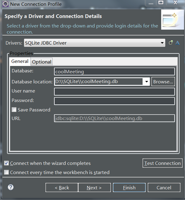 eclipse使用Data Source Explorer连接SQLite数据库_eclipse连接sqlite_董大礼的博客-CSDN博客