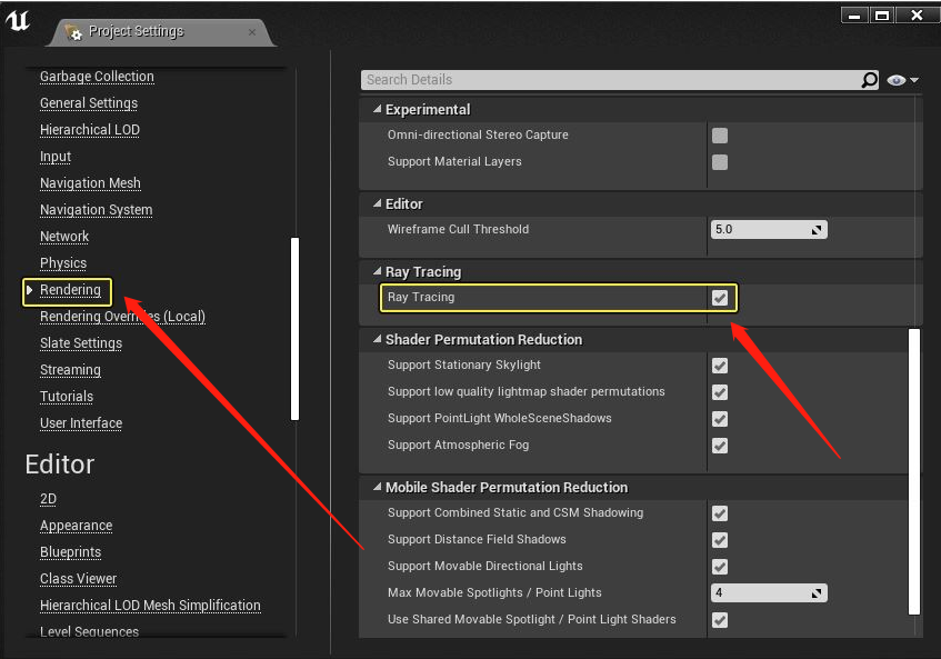 UE4开启实时光线追踪_ray tracing light count maximum-CSDN博客