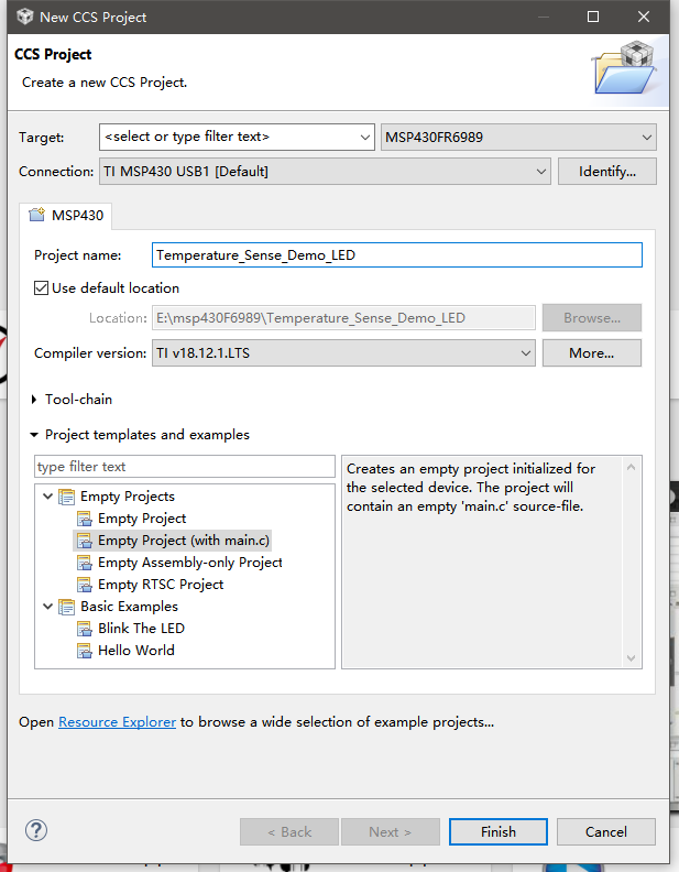 入门MSP430FR6989之点亮一个LED 第二章_ccs怎么看led-CSDN博客