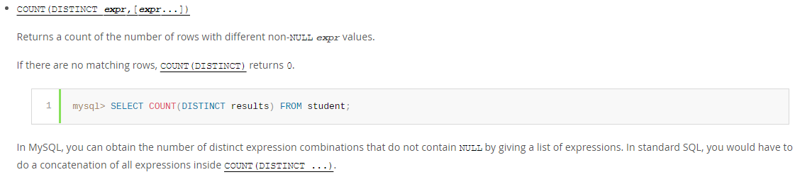 mysql采坑之count distinct多列_mysql count distinct-CSDN博客