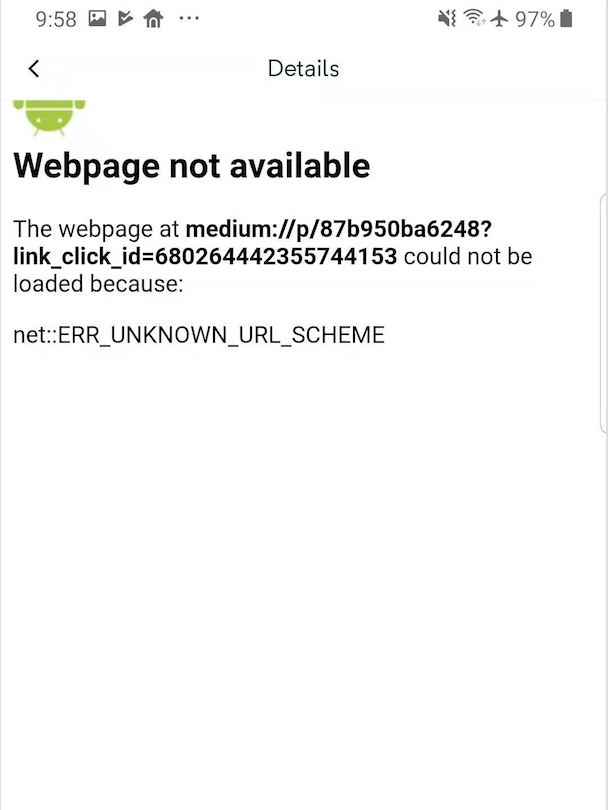 Android 加载webview报net::ERR_UNKNOWN_URL_SCHEME-CSDN博客