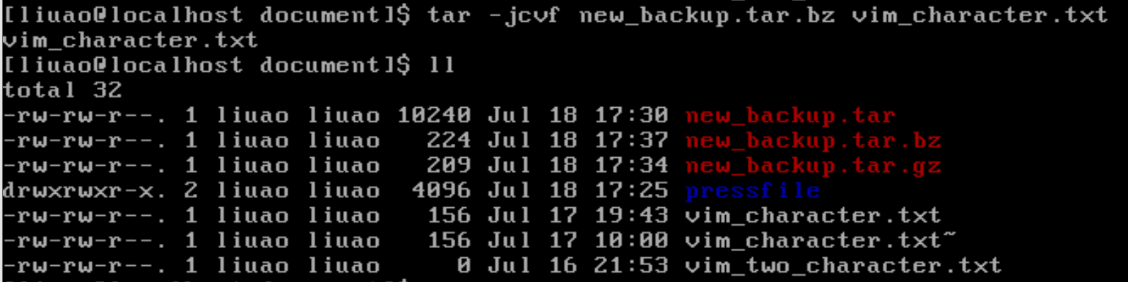Linux学习笔记——gzip、bzip2和tar_gzip压缩率-CSDN博客
