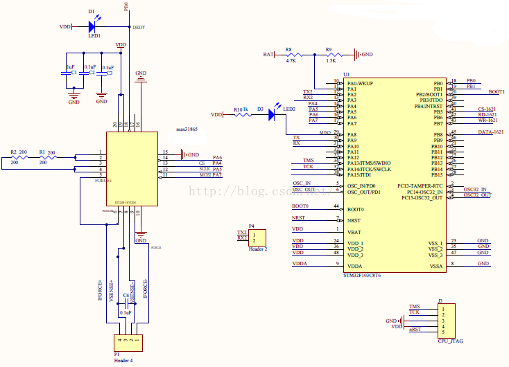 总结——STM32F103C8T6通过MAX31865读取PT100电阻值-CSDN博客