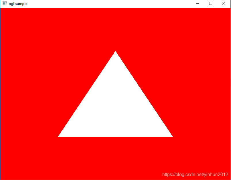 Opengl:开篇和简单三角形绘制opengl Sample Csdn博客