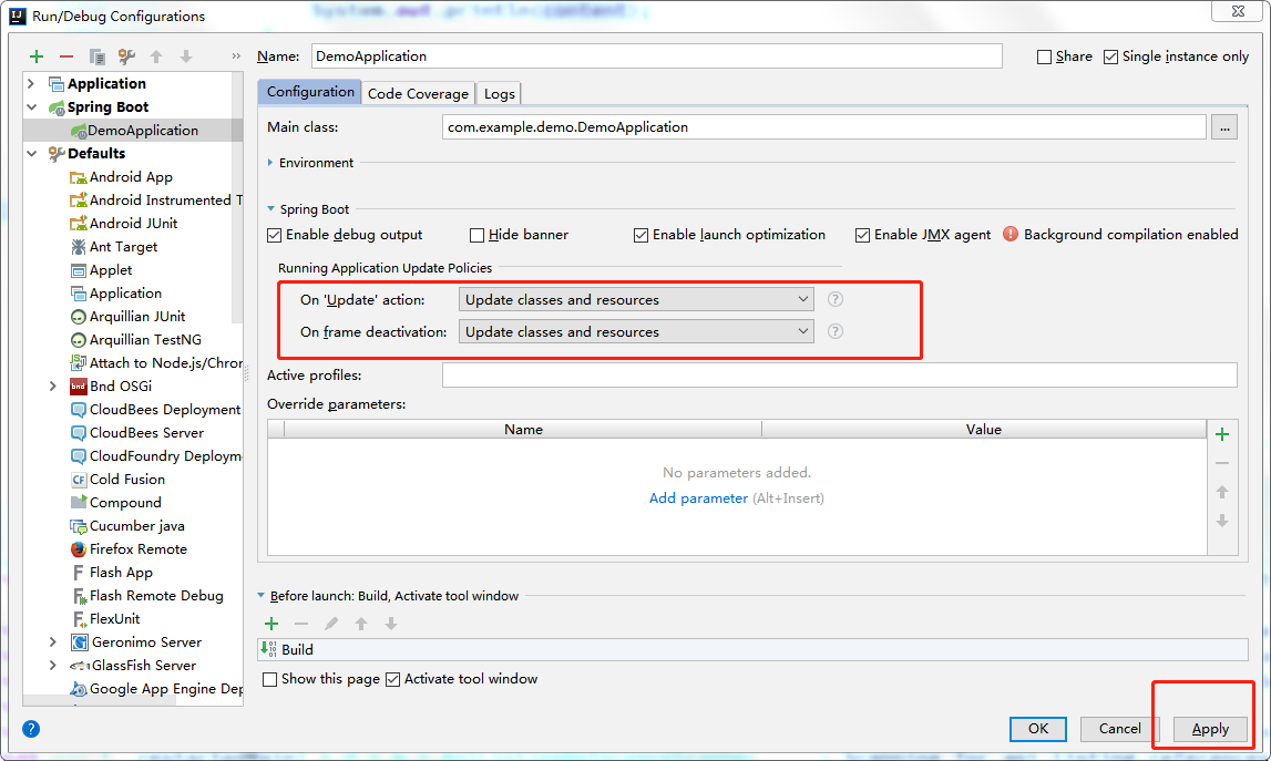 IDEA2019，springboot2.1 .6 热部署配置 完整版_idea热部署 2019-CSDN博客