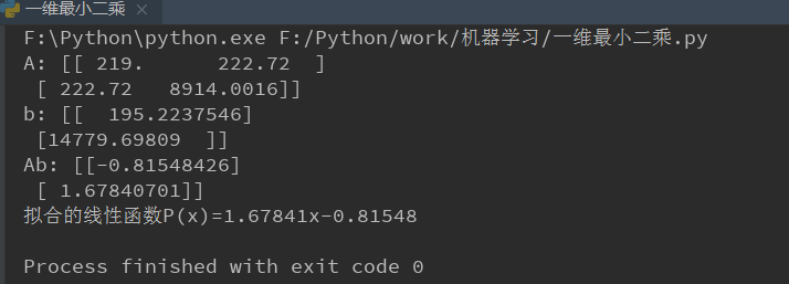 Python实现最小二乘法线性回归python最小二乘法求线性回归方程 Csdn博客 