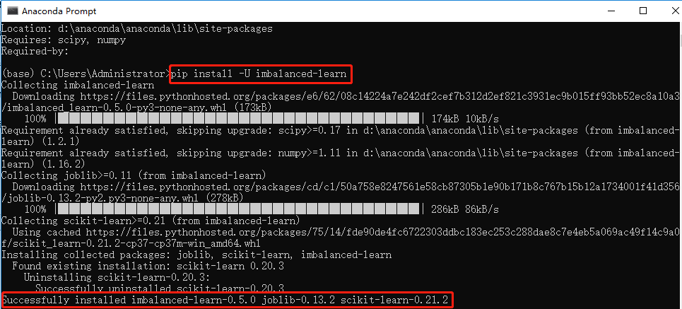 anaconda安装xgboost、imblearn、lightgbm_使用prompt下载imblearn-CSDN博客