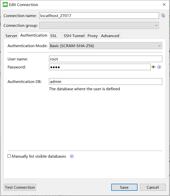 MongoDB4.0.0配置用户名密码认证登录_mongodb 4 账号密码登录-CSDN博客