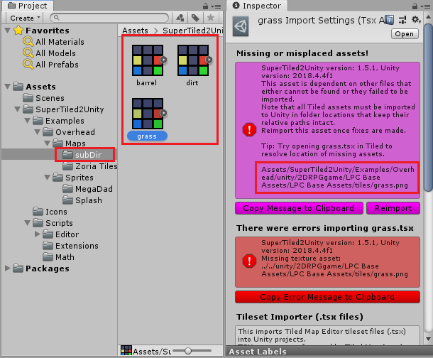使用SuperTiled2Unity 将 Tiled Map Editor 导入 Unity 报错问题-CSDN博客