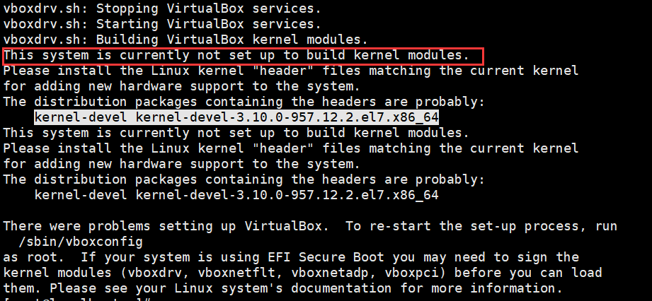 virtualbox虚拟安装错误：没有build kernel modules。_error: could not build kernel modules-CSDN博客