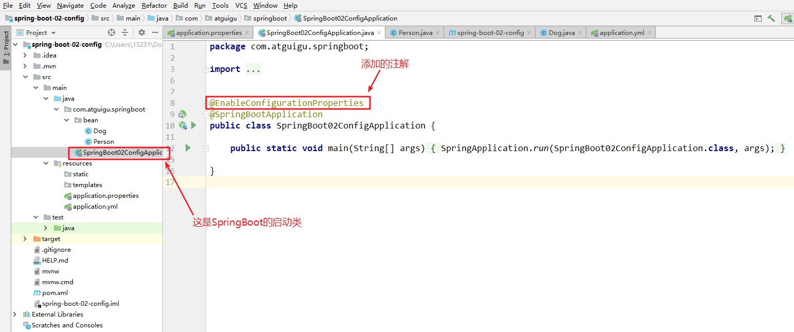 Spring Boot配置@ConfigurationProperties注解，显示：Re-run Spring Boot Configuration Annotation Processor ...