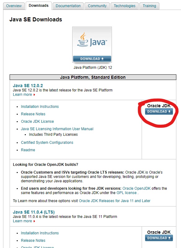 JAVA 12 下载安装及环境变量的配置_java12下载-CSDN博客
