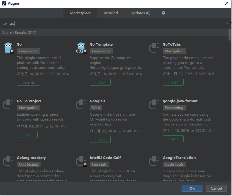 安装IntelliJ IDEA+go_plugin+go_SDK+GOROOT+GOPATH+goimports(win10方式)_idea 下载 go sdk-CSDN博客