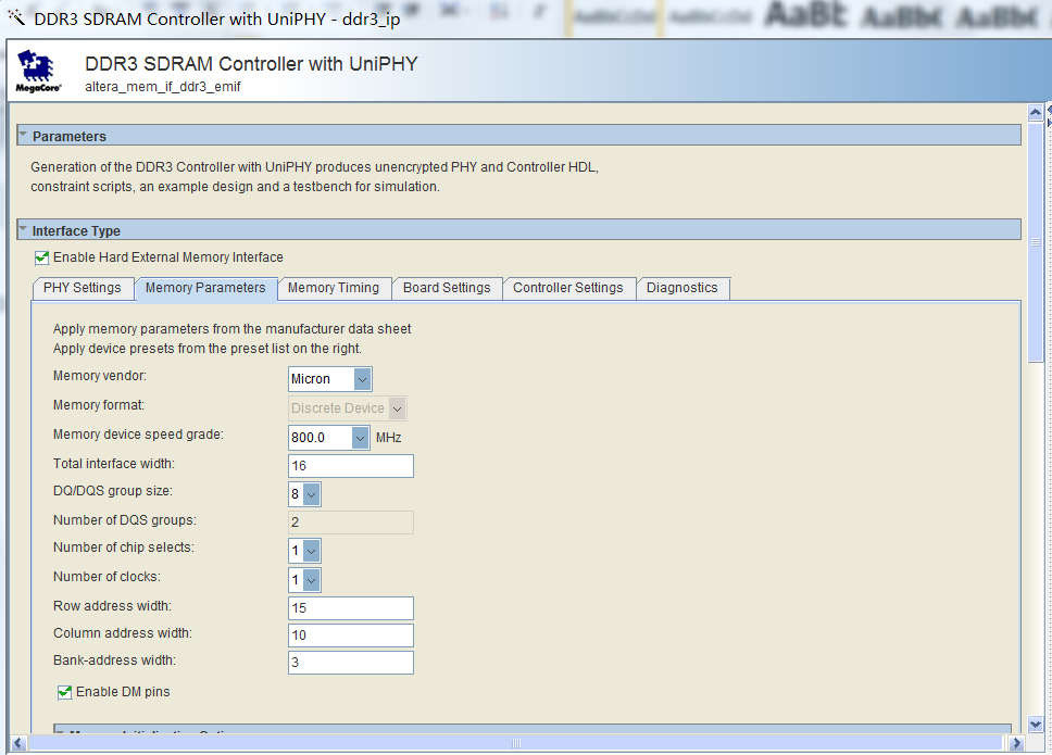 Altera DDR3 IP核配置及仿真_ddr3 ip核配置参数-CSDN博客