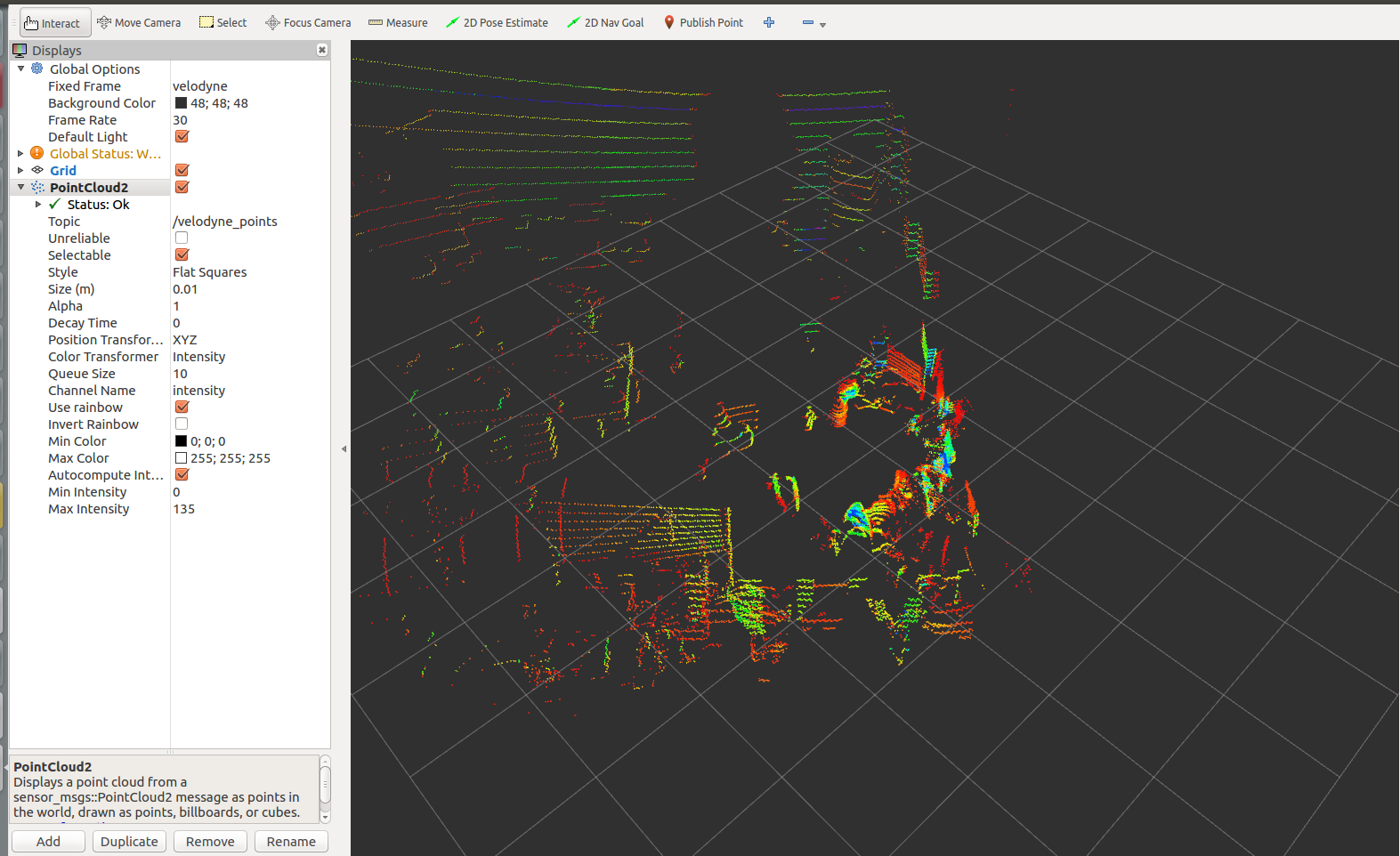 [学习lidar ]velodyne VLP16 配置 点云数据bag获取_rviz2 使用point cloud2 怎么配置为ip-CSDN博客