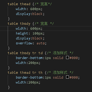 html tbale 中对tr td 做的一下操作总结 table样式 和几个例子 thead不动，tbody 滚动 和滚动条_table ...