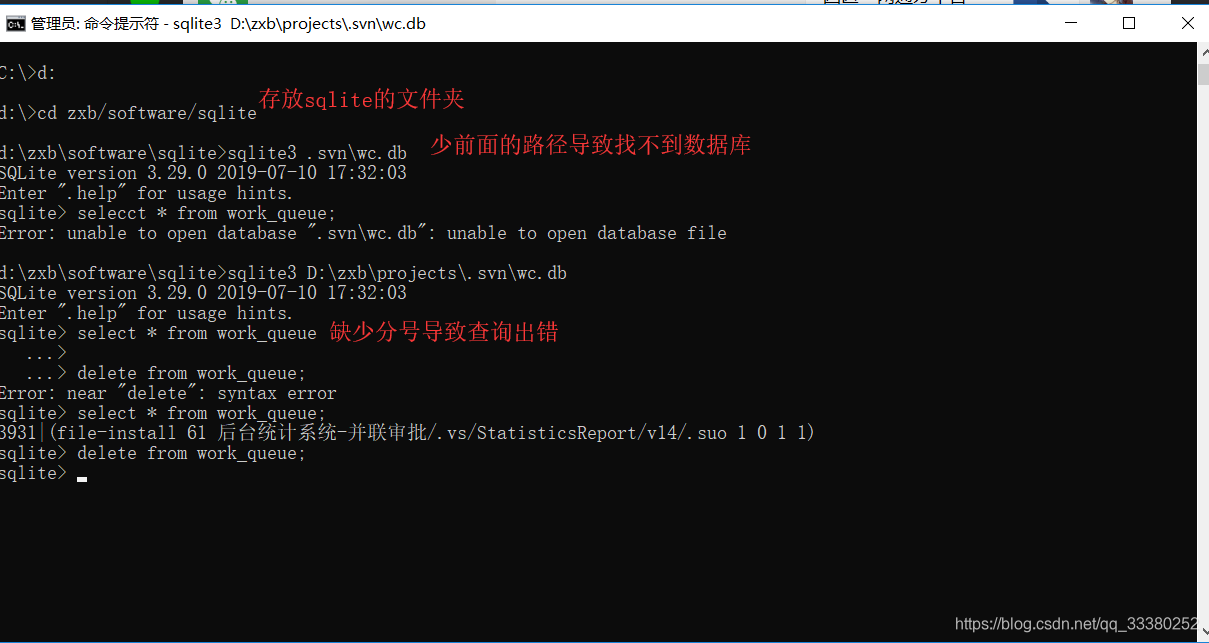 执行svn命令时报错:from Pristine Store Because No Checksum Is Recorded For This File Csdn博客