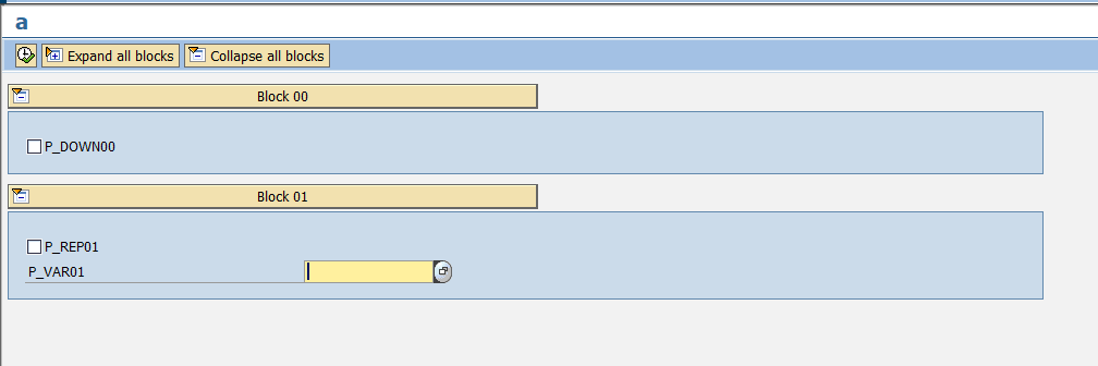ABAP-选择屏幕-折叠窗口1_abap 程序选择屏幕折叠实现-CSDN博客
