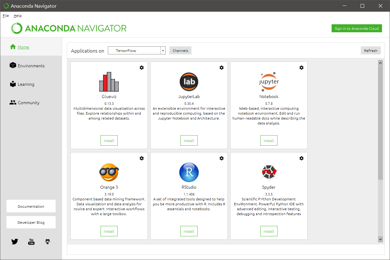 Windows中Anaconda安装TensorFlow_window conda tensorflow-CSDN博客