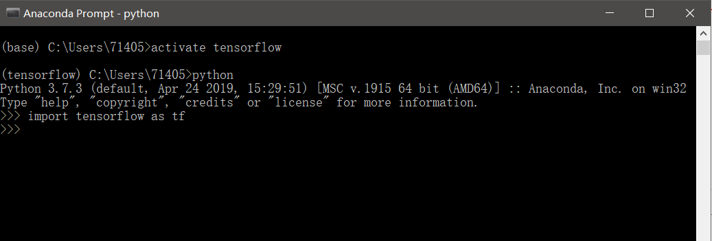 Windows中Anaconda安装TensorFlow_window conda tensorflow-CSDN博客
