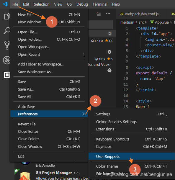 Vscode为vue文件设置模板代码vscode Vue文件 Csdn博客