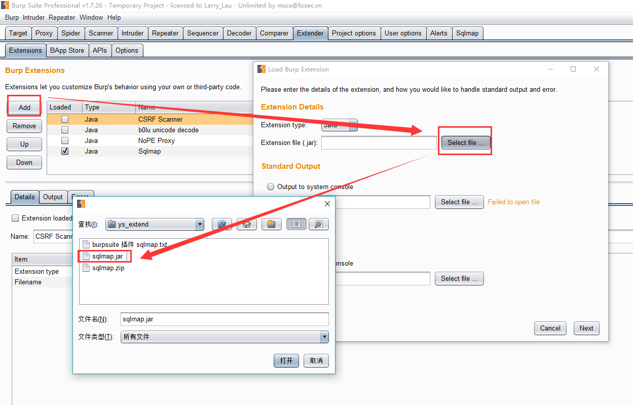 burpsuit （1.7.26）扩展 sqlmap 插件，并sql注入_[critical] incompatible python ...