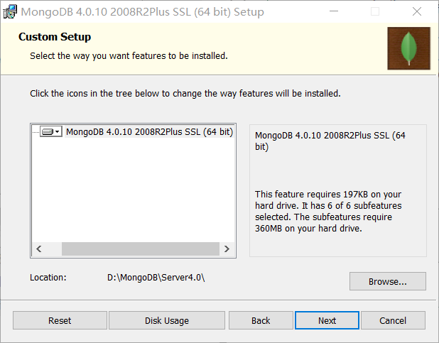 MongoDB安装及设置服务启动_run service as network service user-CSDN博客