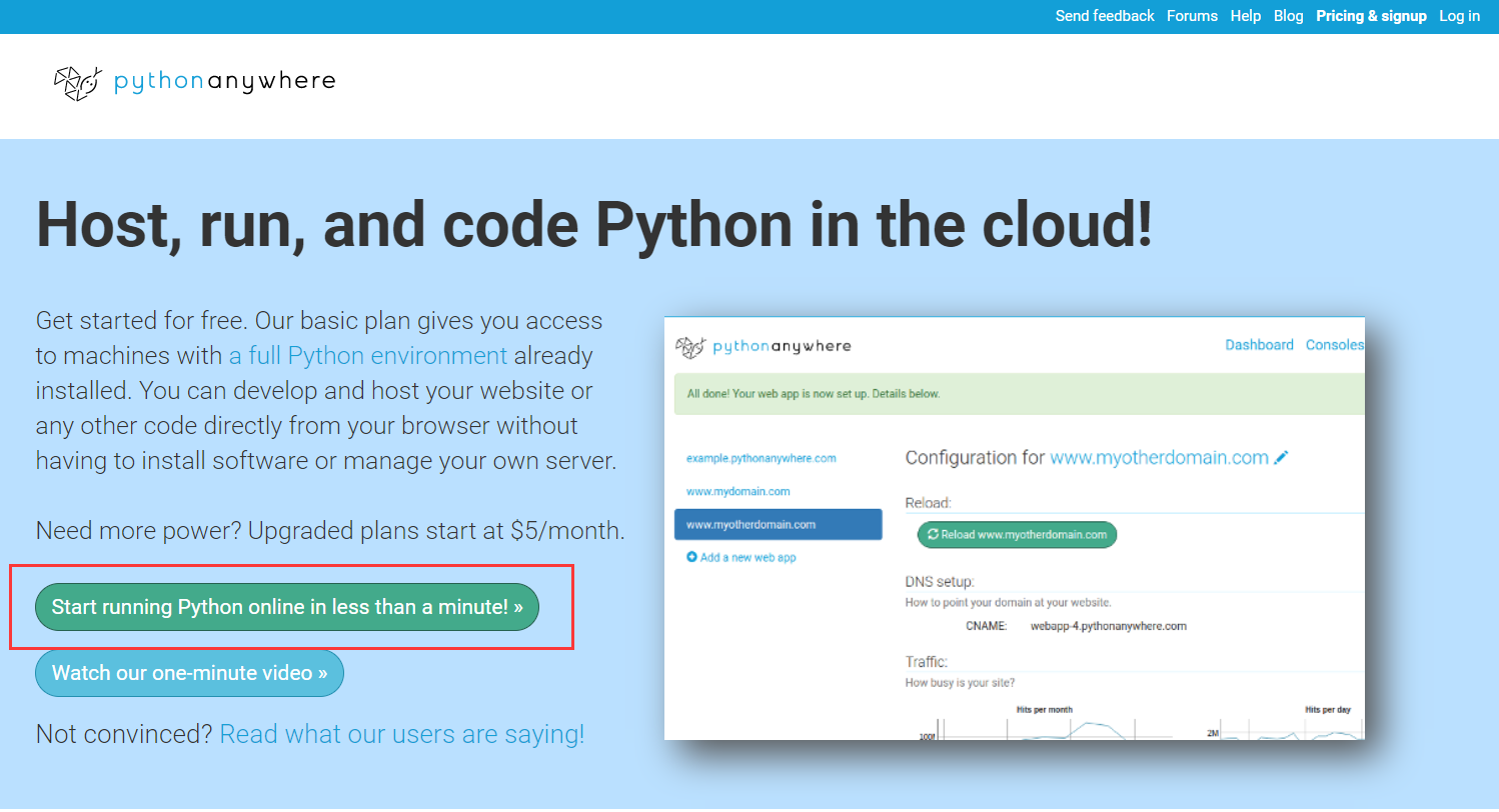 Django项目部署到pythonanywhere及需要注意的问题_login pythonanywhere-CSDN博客