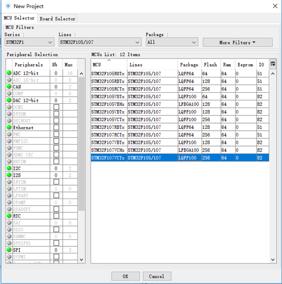 基于STM32Cubemx的STM32f107vct6代码生成教程，实验二GPIO跑马灯及外部外部中断_stm32f107 定时器中断-CSDN博客