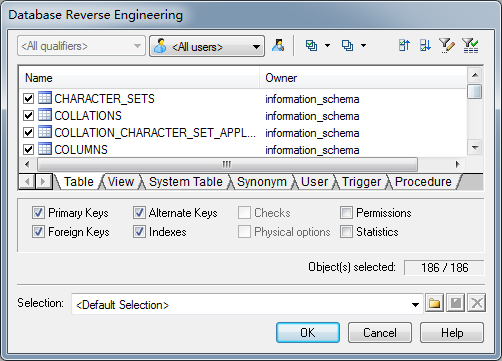 使用PowerDeSigner逆向生成Mysql数据库PDM图（带中文注释)_mysql生成powerdesigner 中文说明-CSDN博客