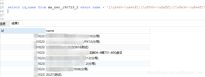 Postgresql判断字符串中含中文方法 Pg库怎么表示查询包含汉字 Csdn博客