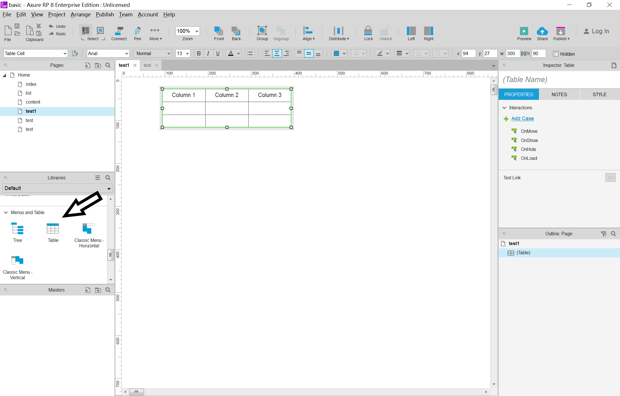 利用Axure制作动态表格（Axure学习日志1）_用axure制作课表pr8-CSDN博客